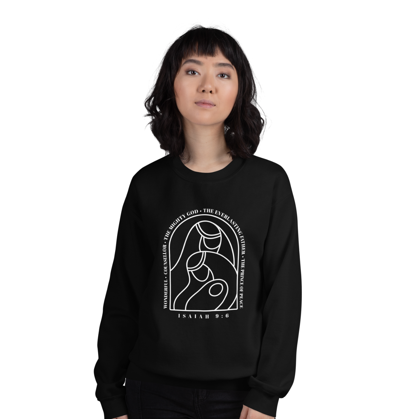 AFA Resource Center - Isaiah 9:6 (Names of Jesus) Christmas Sweatshirt